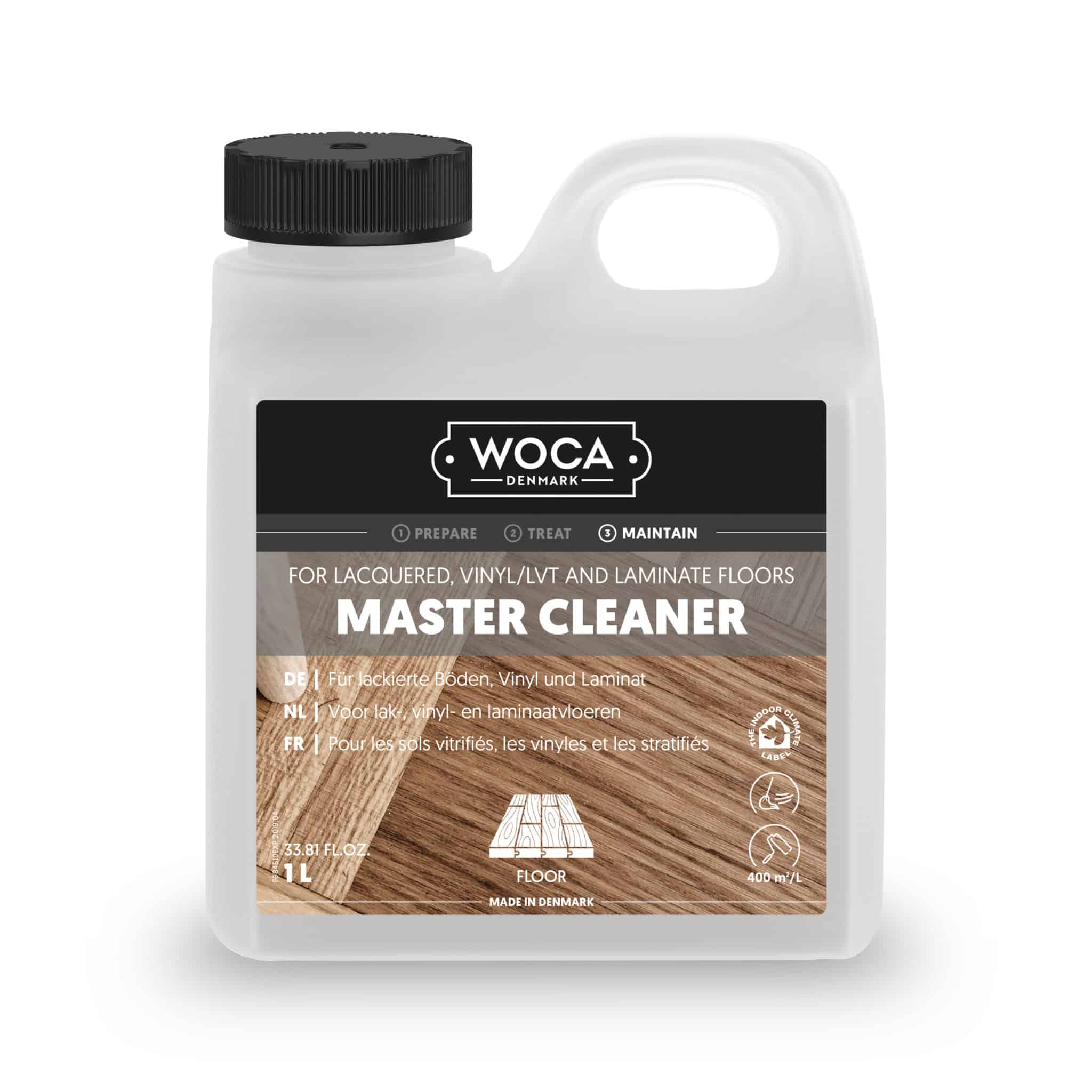 WOCA Master Cleaner Reinigung Holz, Vinyl, Laminatböden 1 l